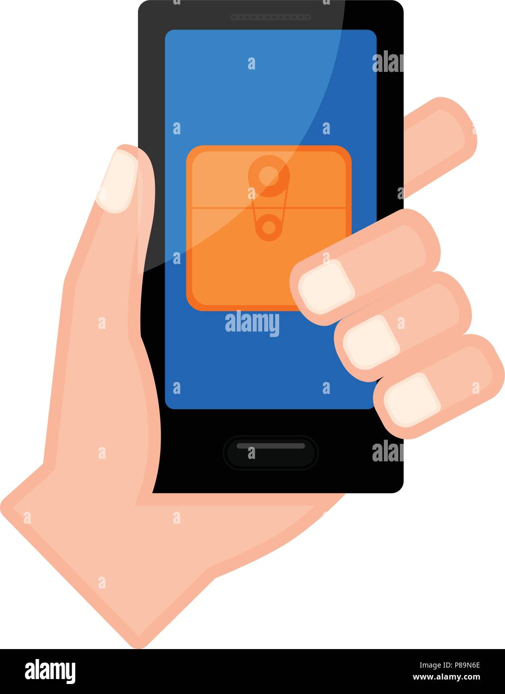 Hand holding file folder icon hi-res stock photography and images - Alamy