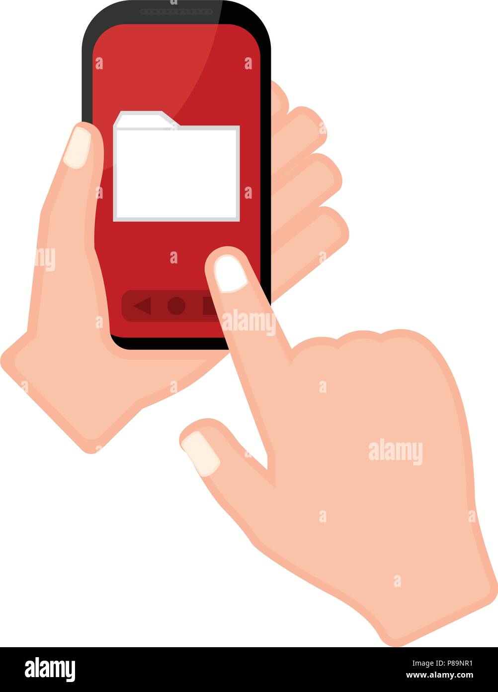 Hand holding file folder icon hi-res stock photography and images - Alamy