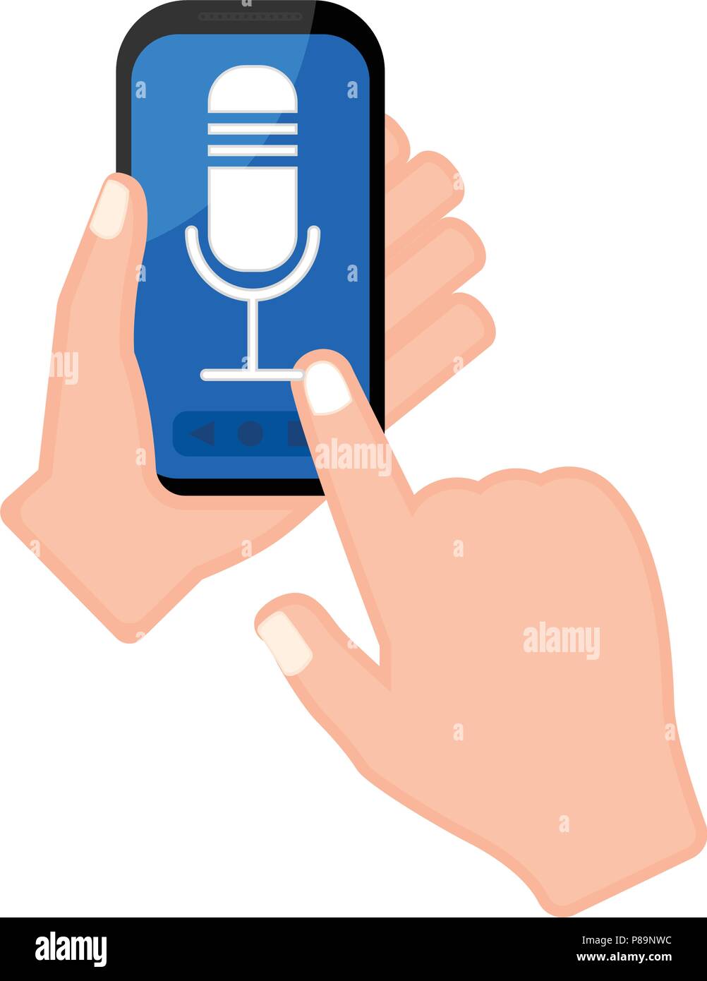Microphone icon screen Stock Vector Images - Alamy