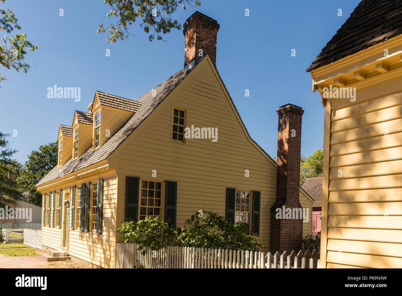 James Moir House in Colonial Williamsburg Stock Photo - Alamy