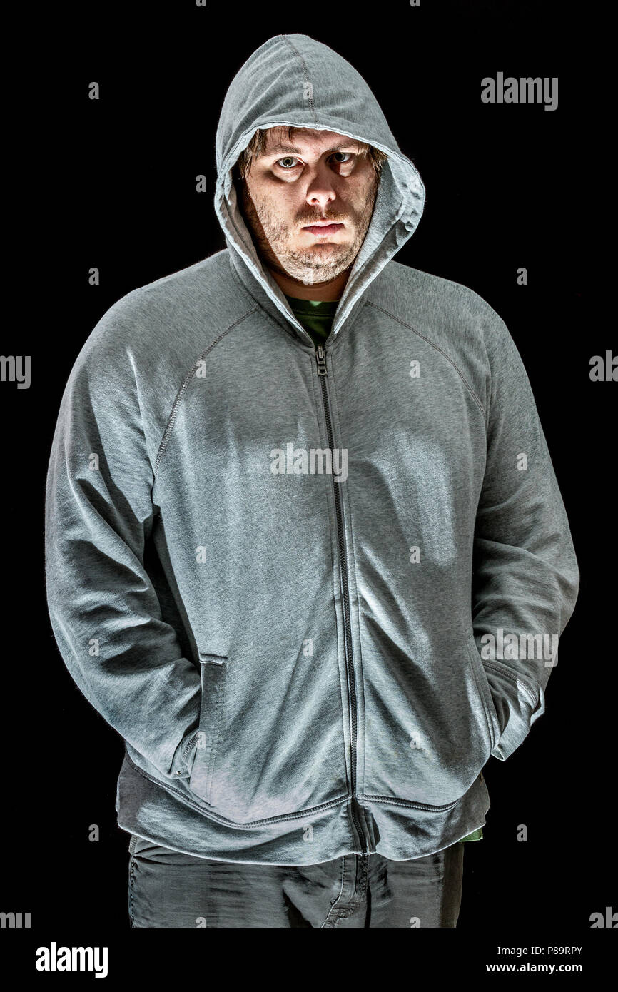 aggressive looking man Stock Photo - Alamy