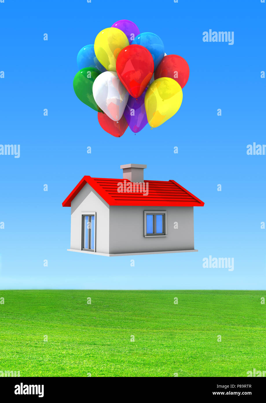 Up Movie House With Balloons