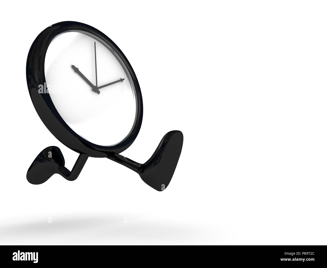clock running, legs and feet Stock Photo - Alamy
