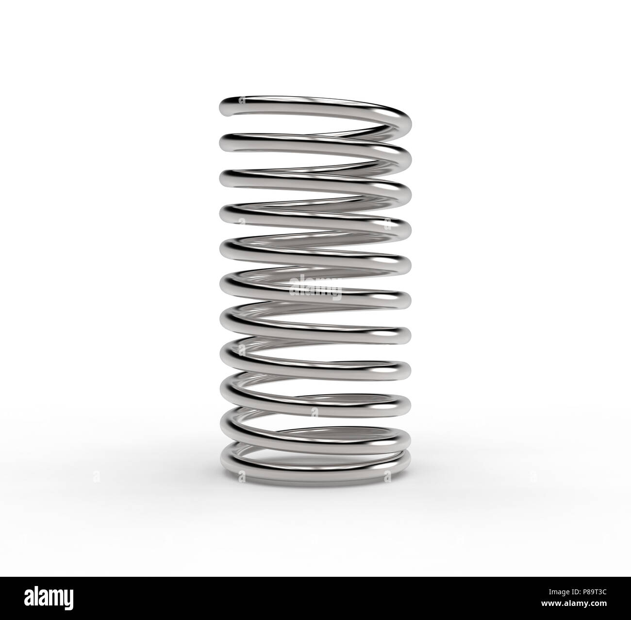 metal spring isolated on white background Stock Photo - Alamy