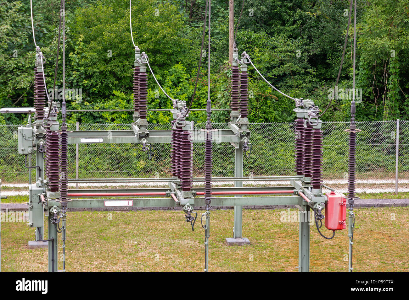 Small electrical substation Stock Photo - Alamy