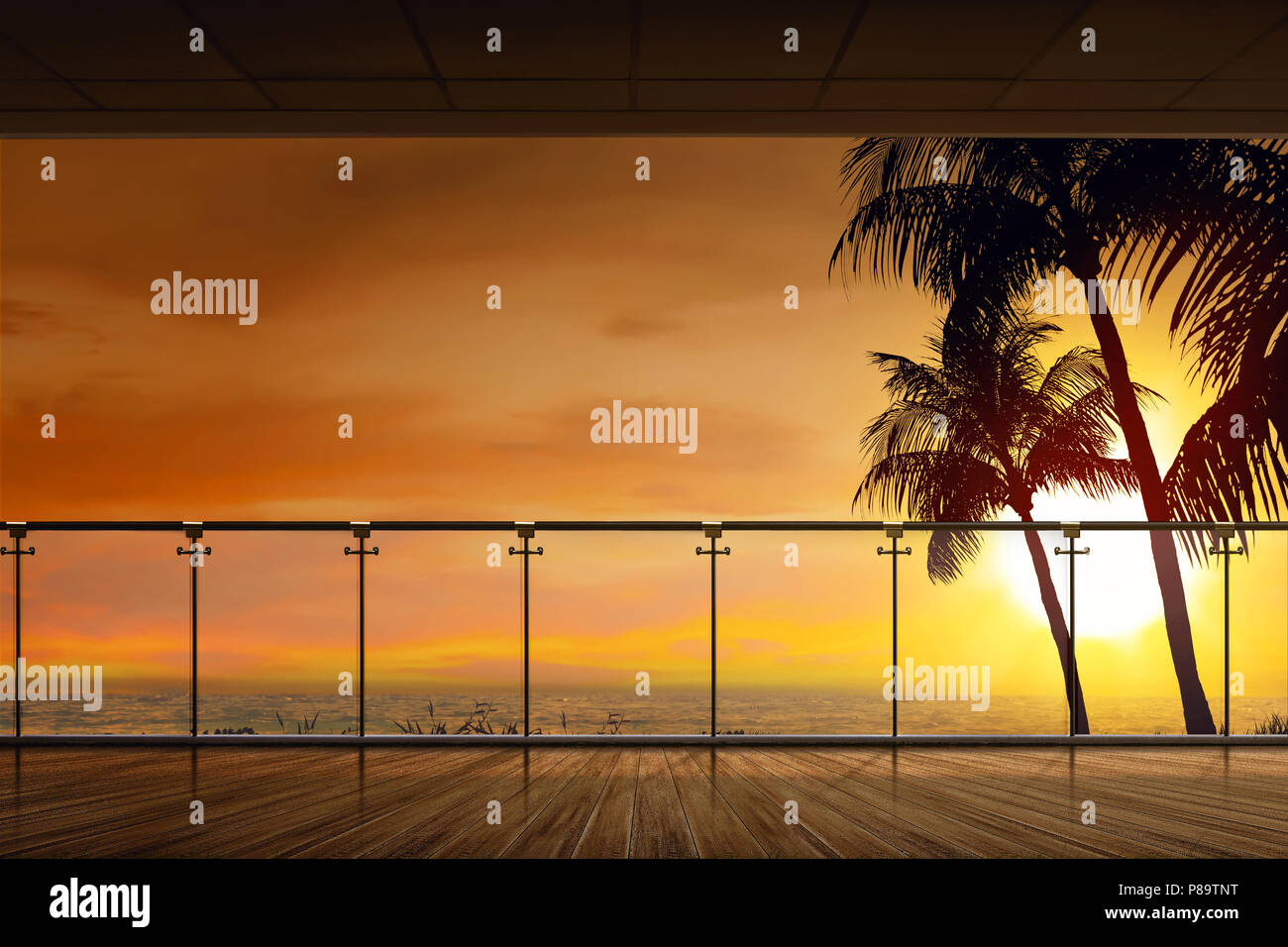 Ocean sky from balcony hi-res stock photography and images - Alamy