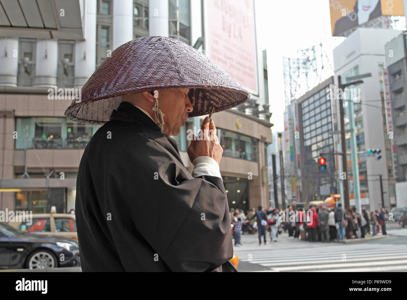 Japanese monk hat hi-res stock photography and images - Alamy