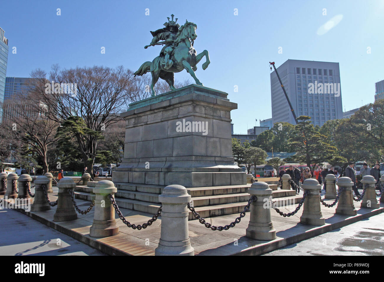 Kusunoki Masashige statue, the great samurai, at the East Garden ...