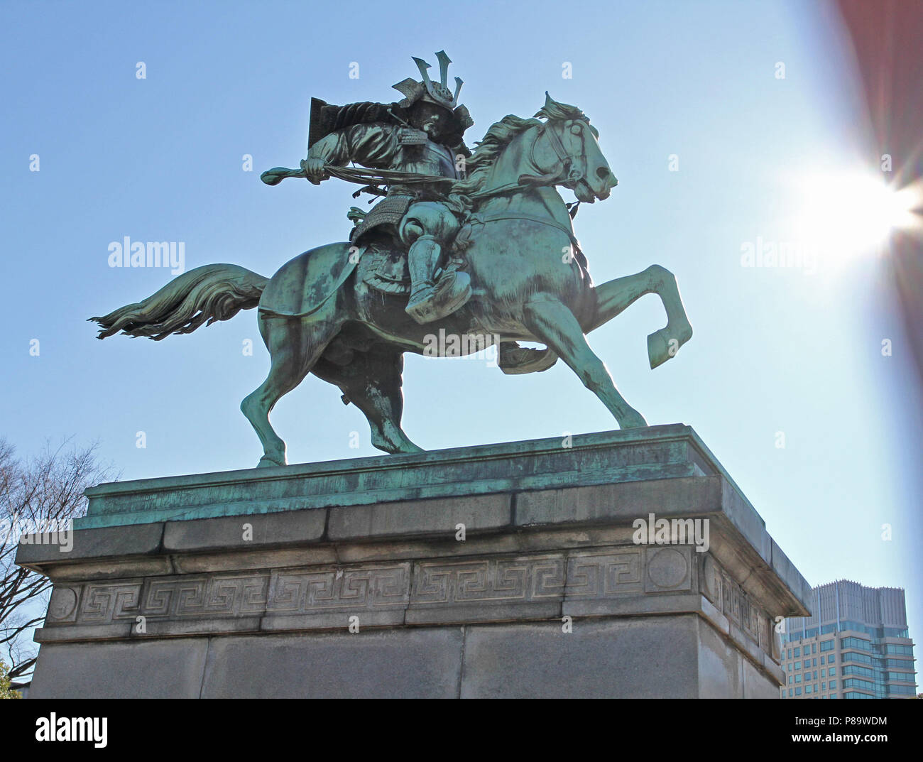 Statue Samurai Warrior Masashige Kusunoki High Resolution Stock ...