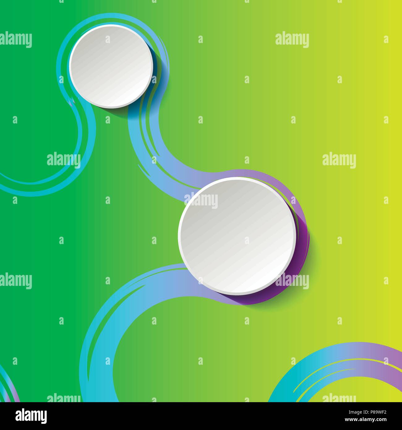 Colorful vector background with two paper plates Stock Vector Image ...