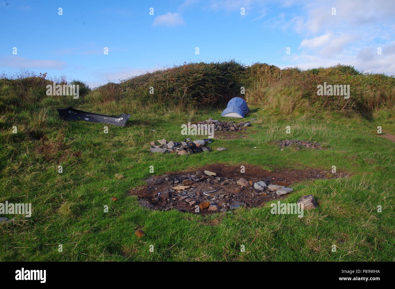 Wild camping at Peppercombe. South west coast path. John o' groats ...