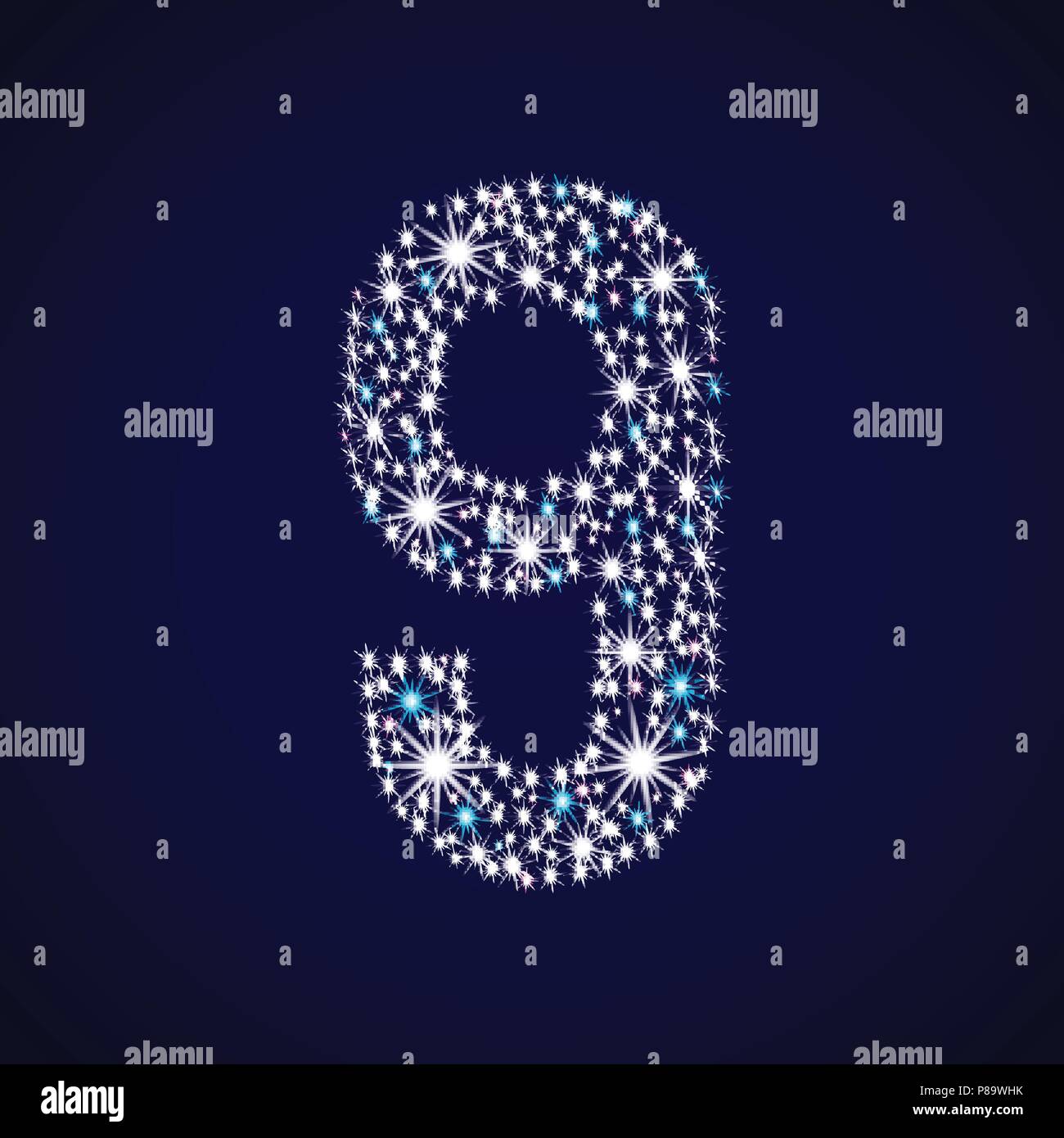 Nine digit Stock Vector Images - Alamy