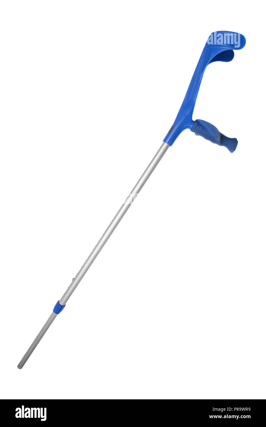 a medical crutch isolated on white background Stock Photo - Alamy