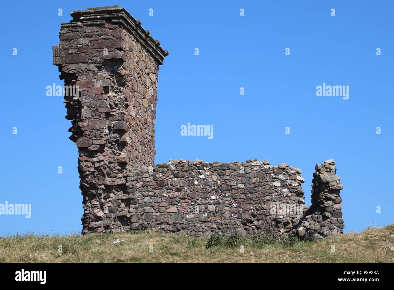Red Bay Castle ruin Stock Photo - Alamy