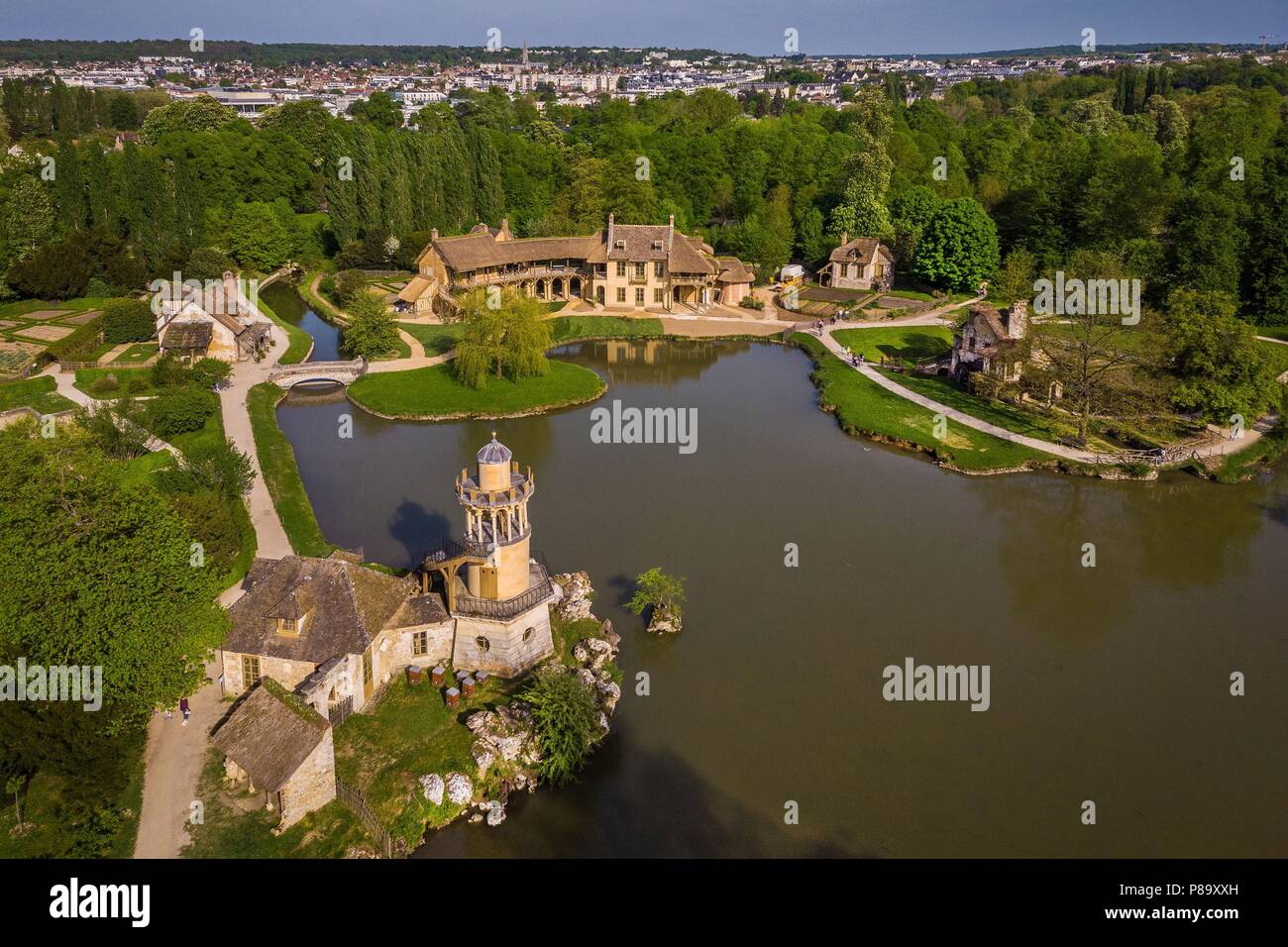 Chateau de versailles aerial hi-res stock photography and images - Alamy
