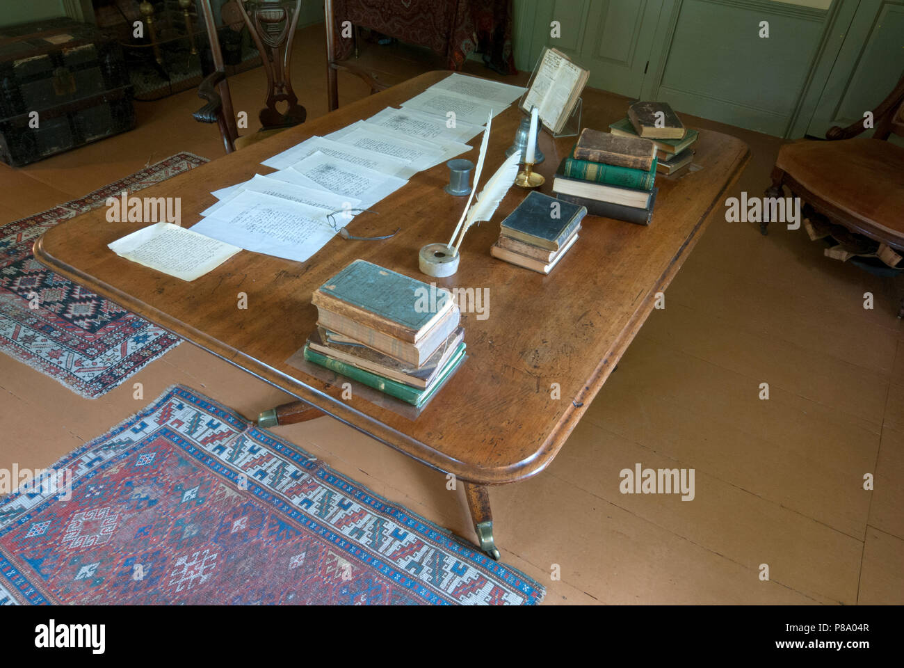 Writing desk at "Arrowhead", home of Herman Melville from 1850 to 1862 ...