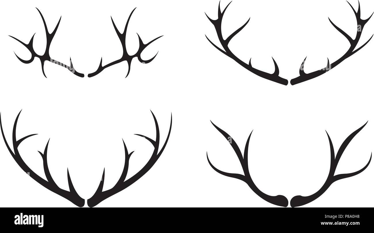 Deer antlers Cut Out Stock Images & Pictures - Alamy