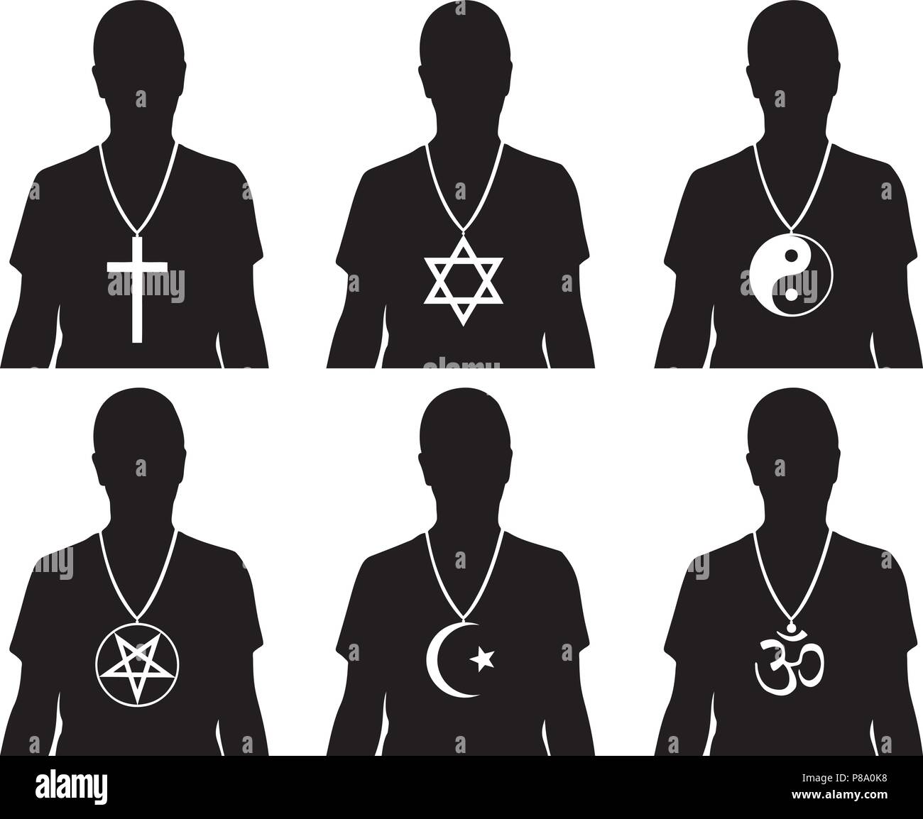 Body adornment neck Stock Vector Images - Alamy