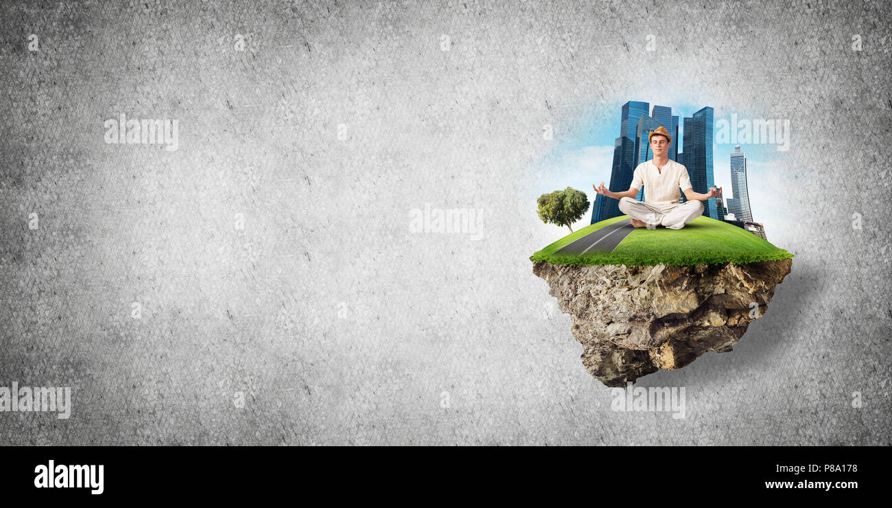 Concept keeping calm man hi-res stock photography and images - Alamy