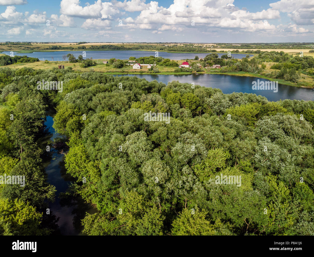 Nature of middle Russia in rural areas Stock Photo - Alamy