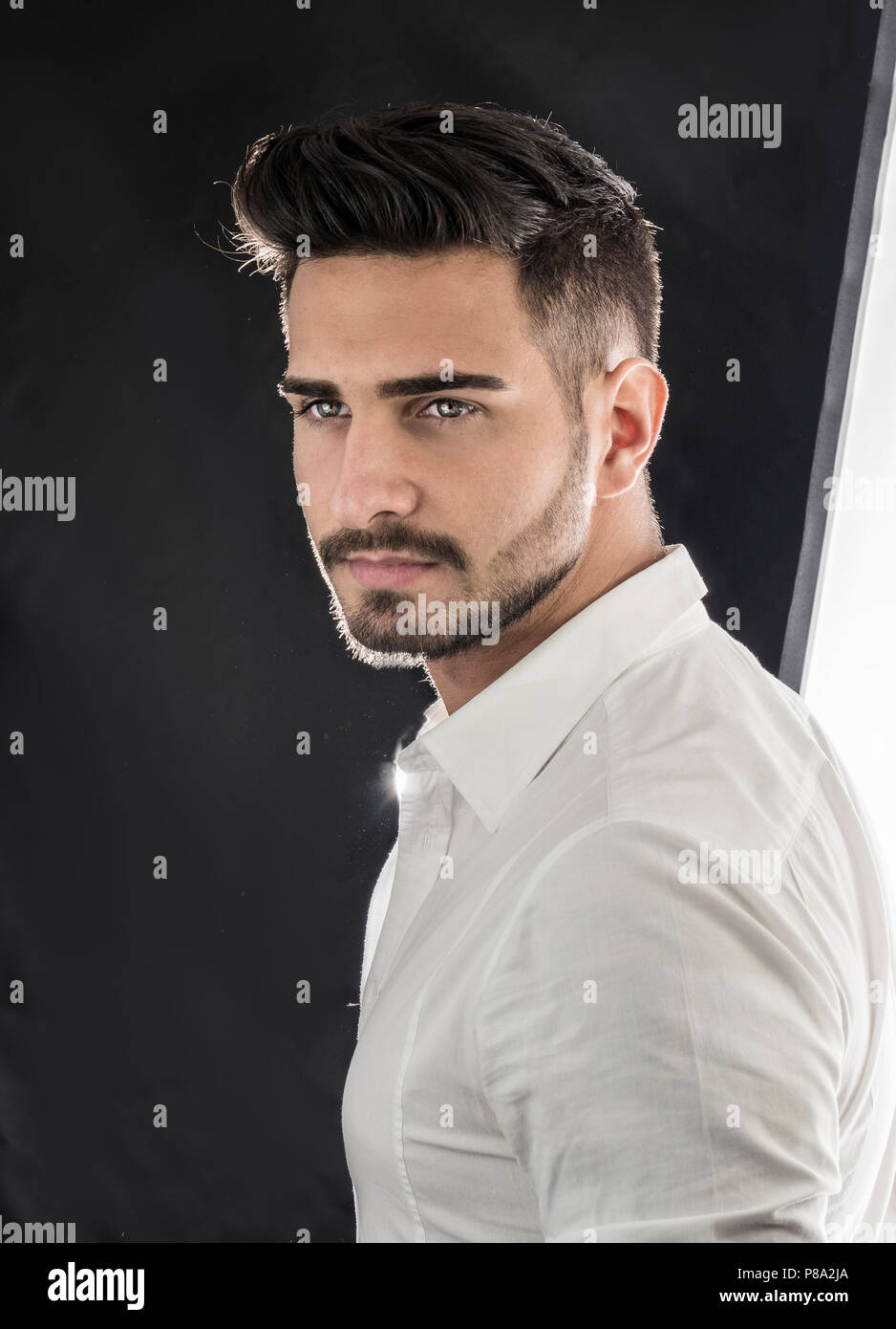 Handsome model hi-res stock photography and images - Alamy