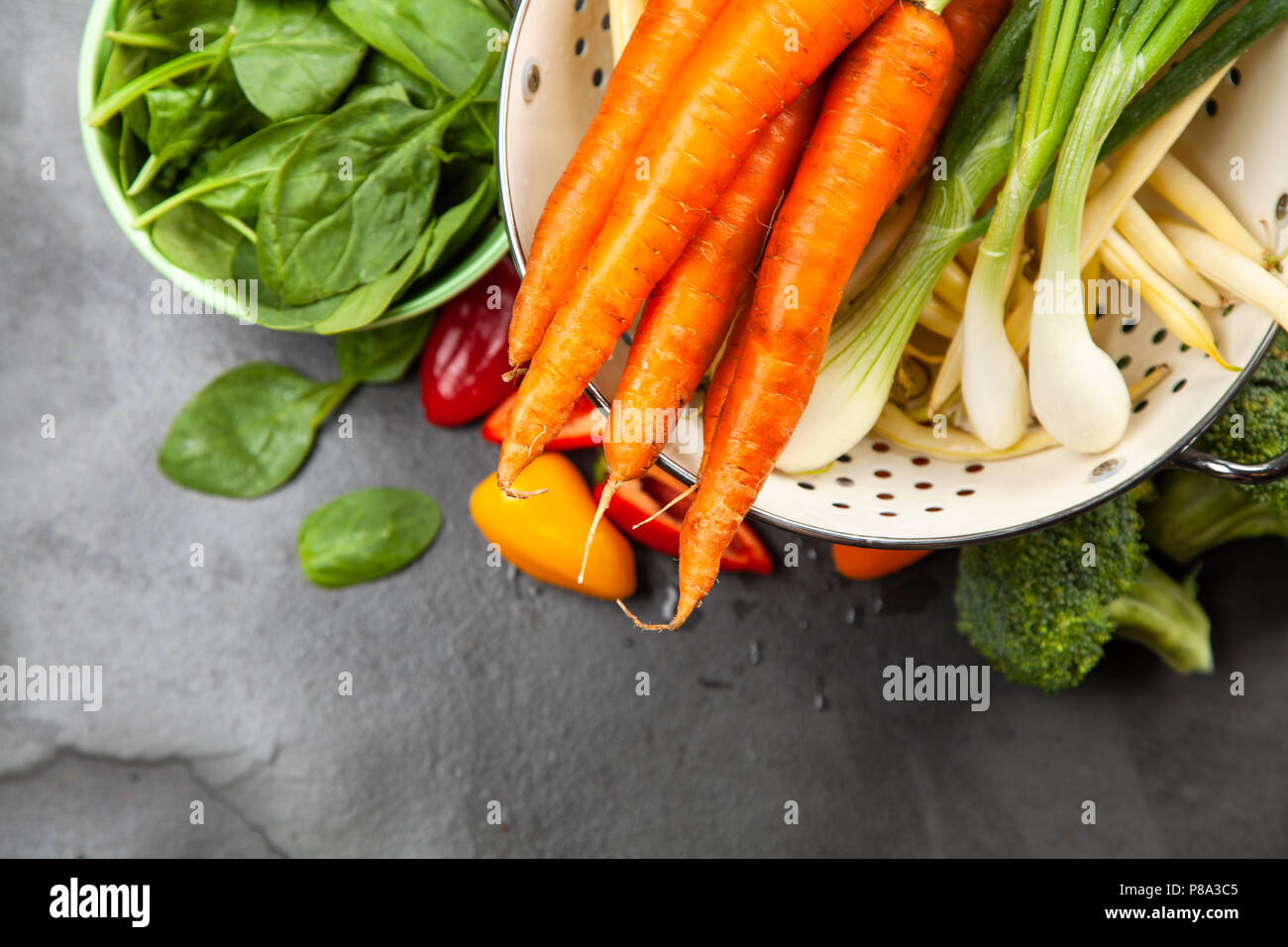 Assortment of fresh vegetables Stock Photo - Alamy