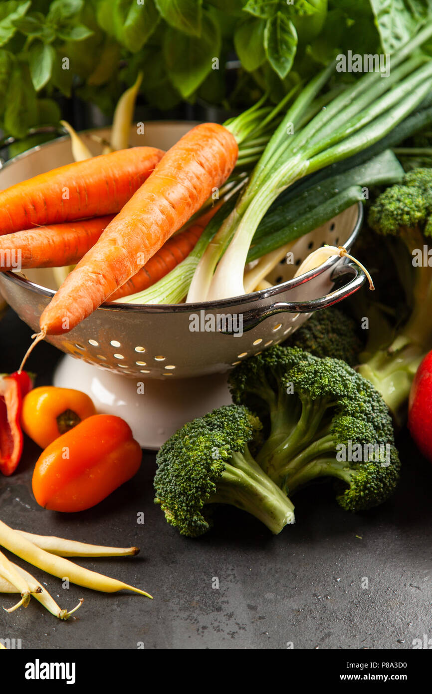 Assortment of fresh vegetables Stock Photo - Alamy