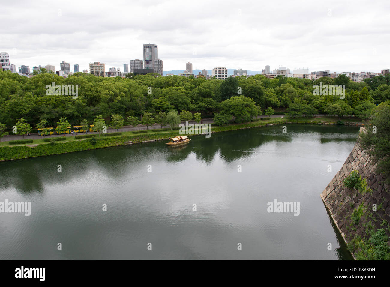 Aerial panorama osaka castle hi-res stock photography and images - Alamy