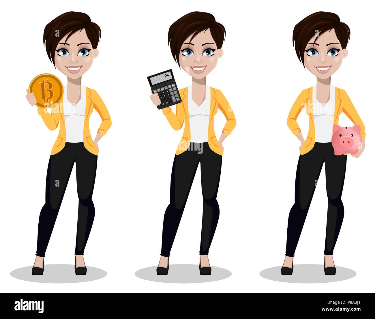 Lady bitcoin Cut Out Stock Images & Pictures - Alamy