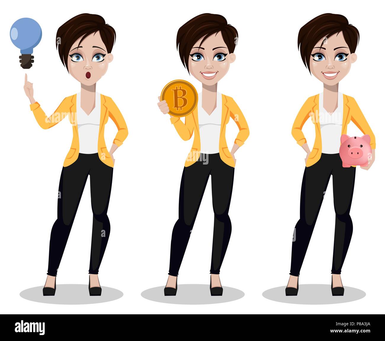 Lady bitcoin Cut Out Stock Images & Pictures - Alamy