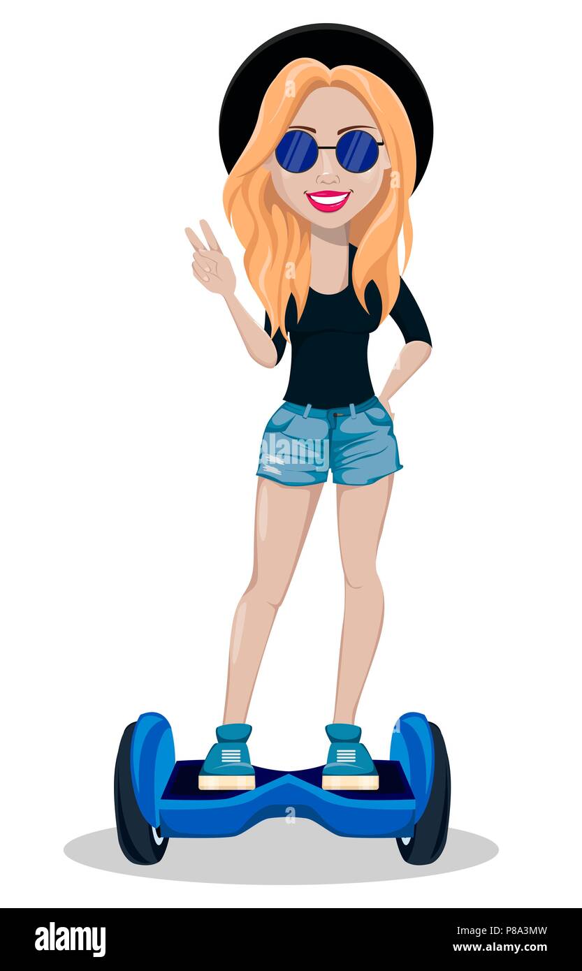 Hipster woman, beautiful young girl. Modern lady in sunglasses standing ...