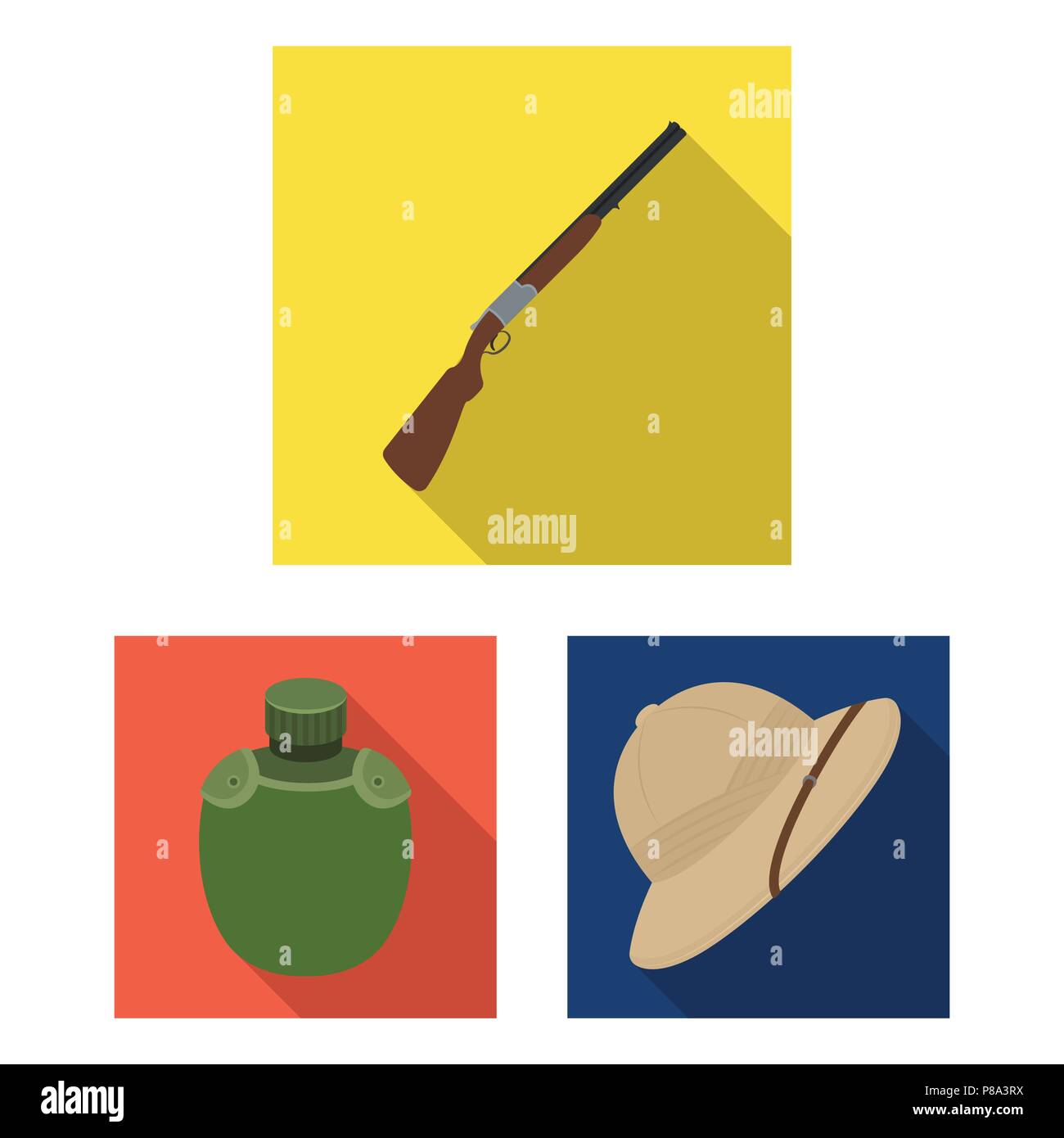 African safari adventure flat vector illustration stock vector hi-res ...