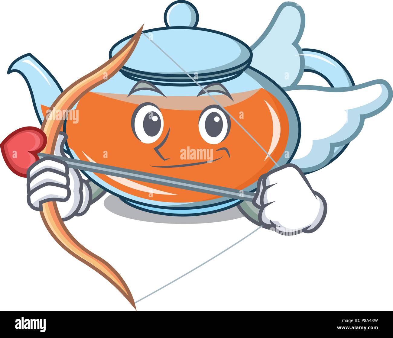 Cupid transparent teapot character cartoon Stock Vector Image & Art - Alamy