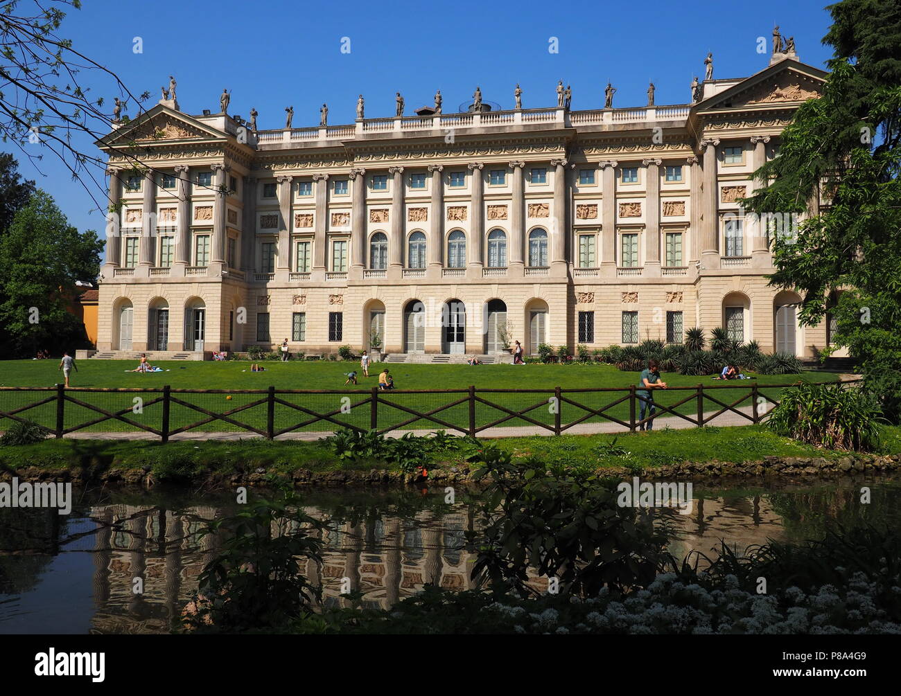 MILAN, ITALY - APRIL 22, 2018: Villa Reale in Palestro. Gallery of ...