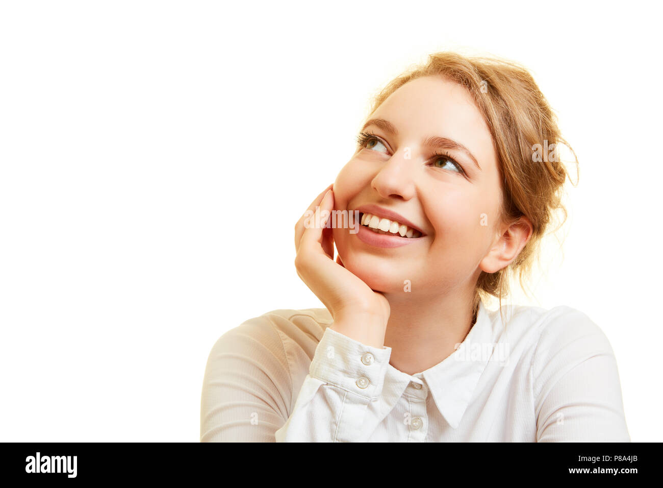 Girl thinking hopefully hi-res stock photography and images - Alamy