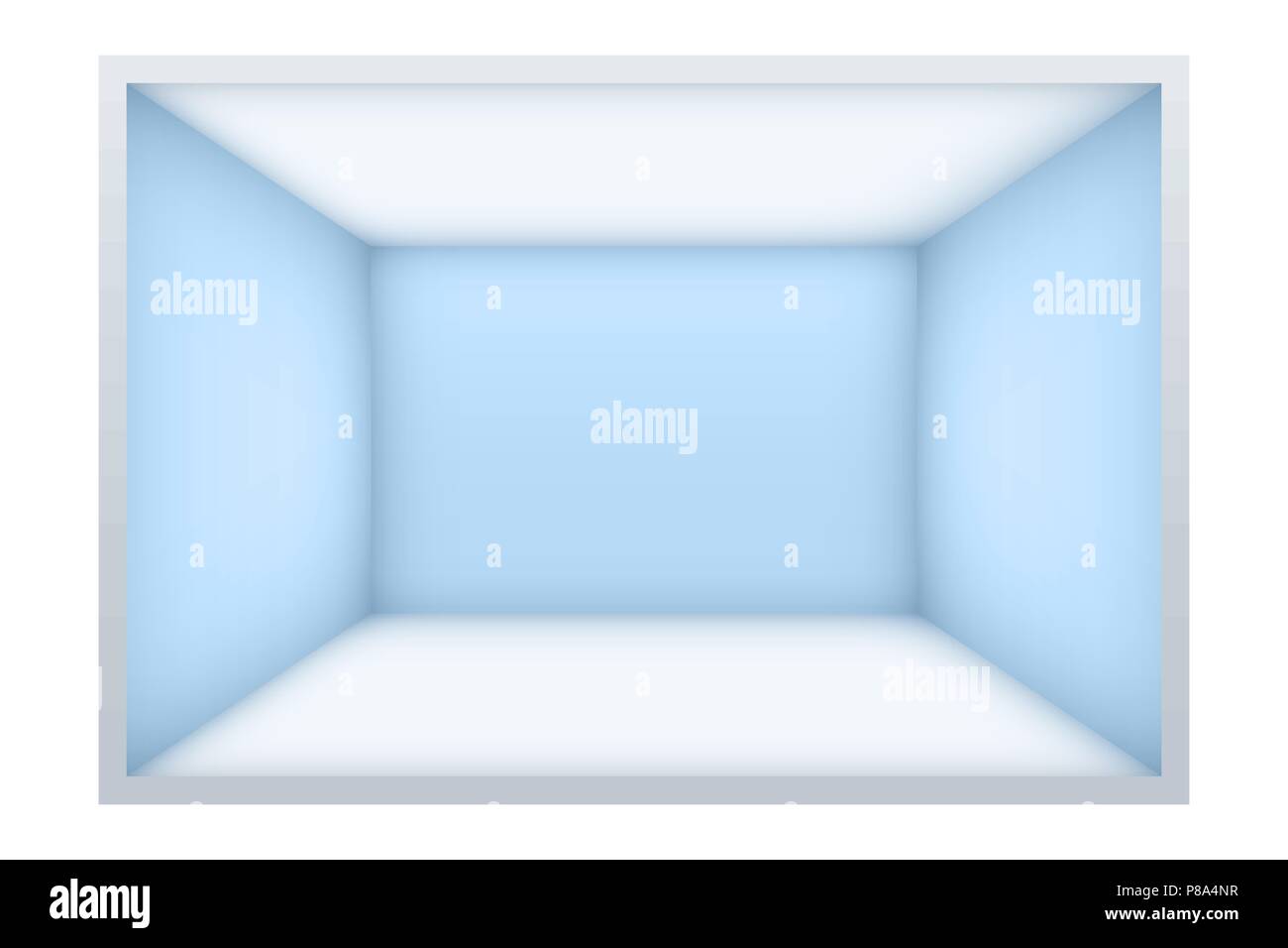 Illustration blue empty space Cut Out Stock Images & Pictures - Alamy