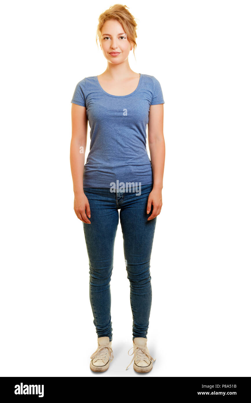 Happy young people full figure hi-res stock photography and images - Alamy