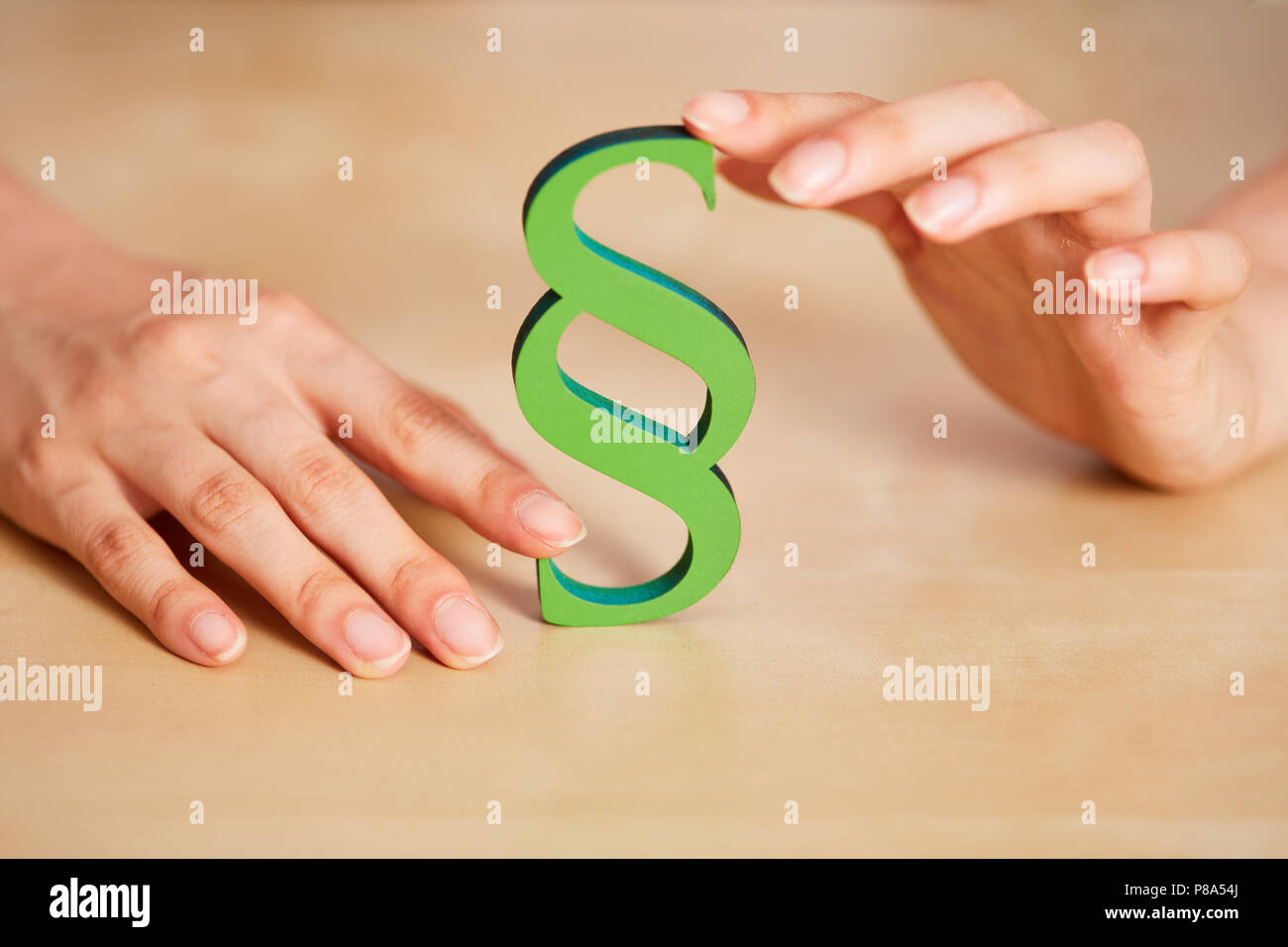 Green paragraph as sustainability in law concept Stock Photo - Alamy