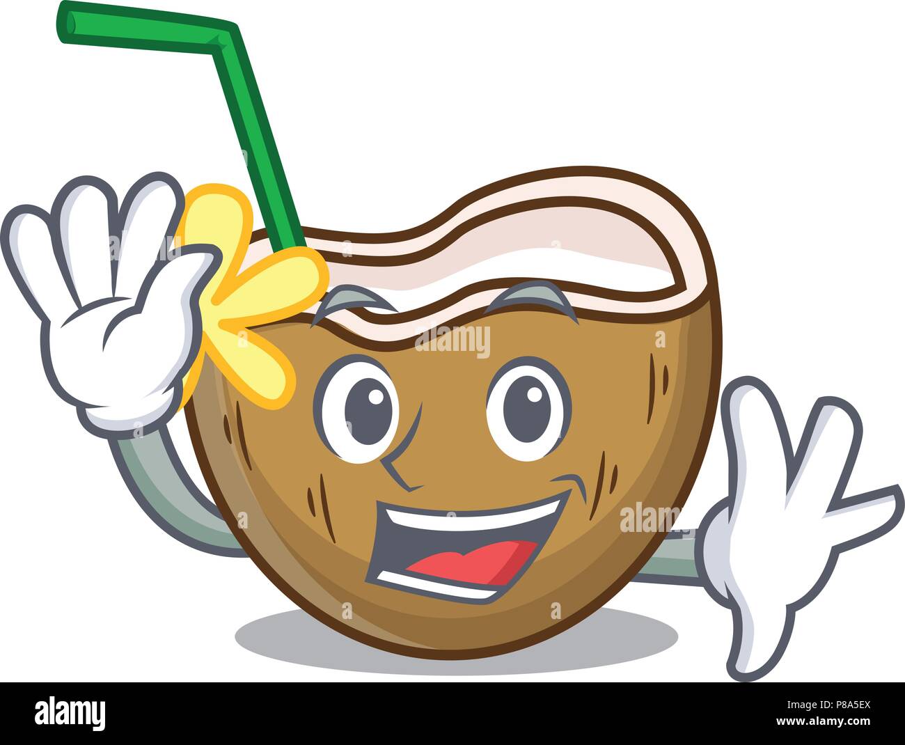 Coconutjuice Stock Vector Images - Alamy