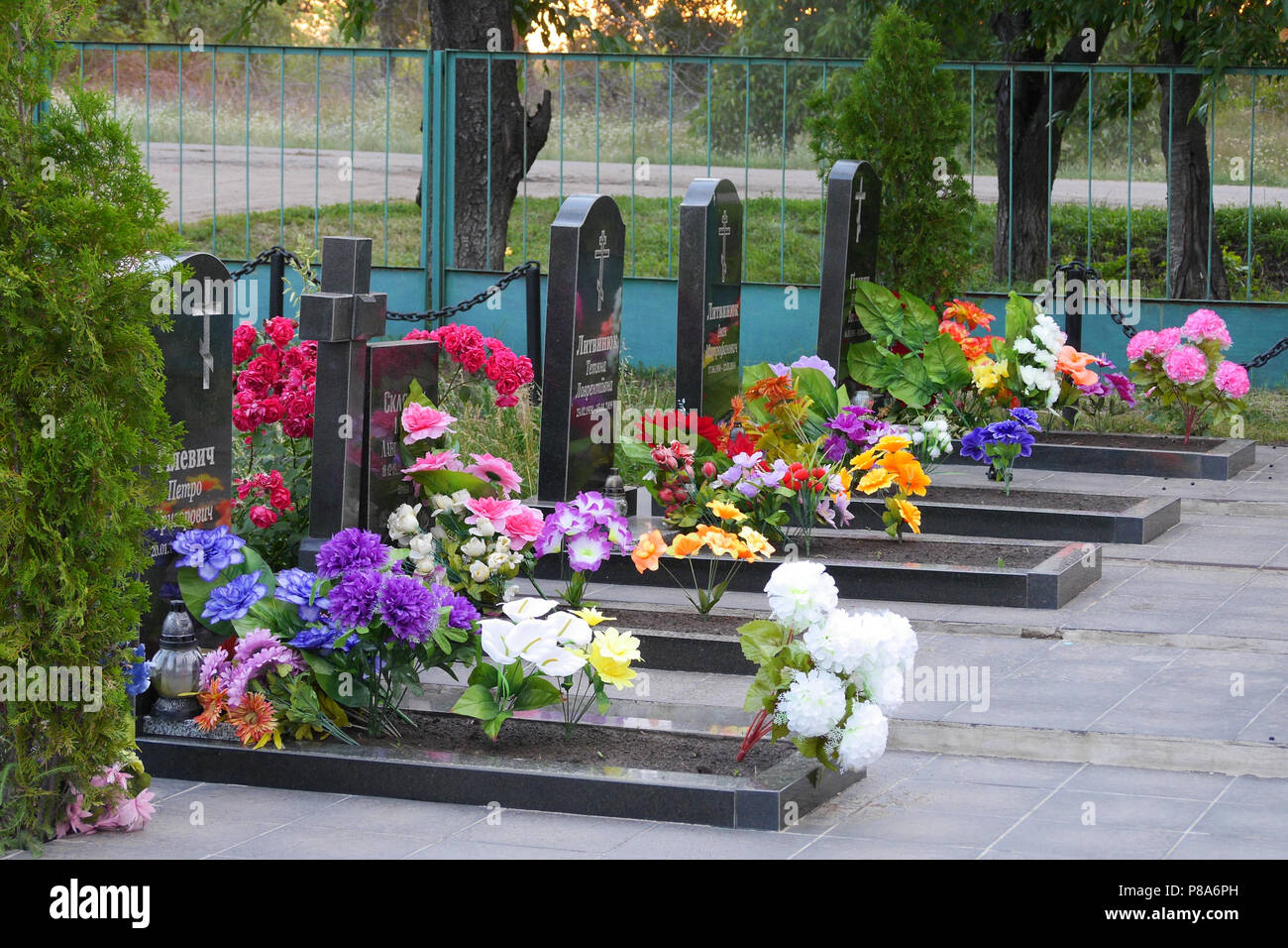 Tombstones and monuments. The place where the deceased rest . For your ...