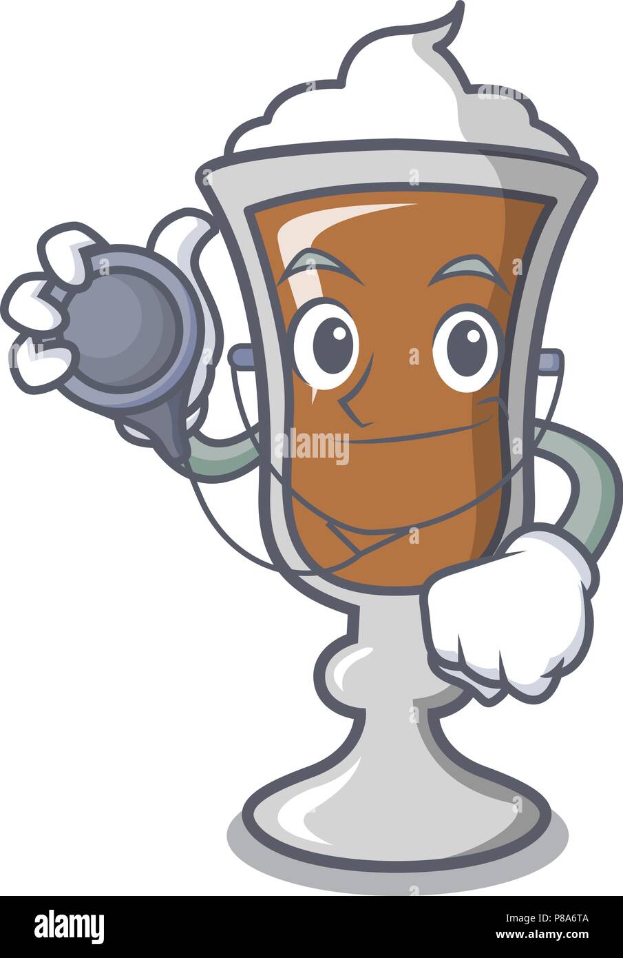 Doctor irish coffee character cartoon Stock Vector Image & Art - Alamy