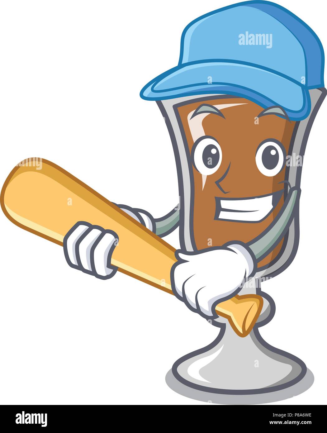 Playing baseball irish coffee character cartoon Stock Vector Image ...