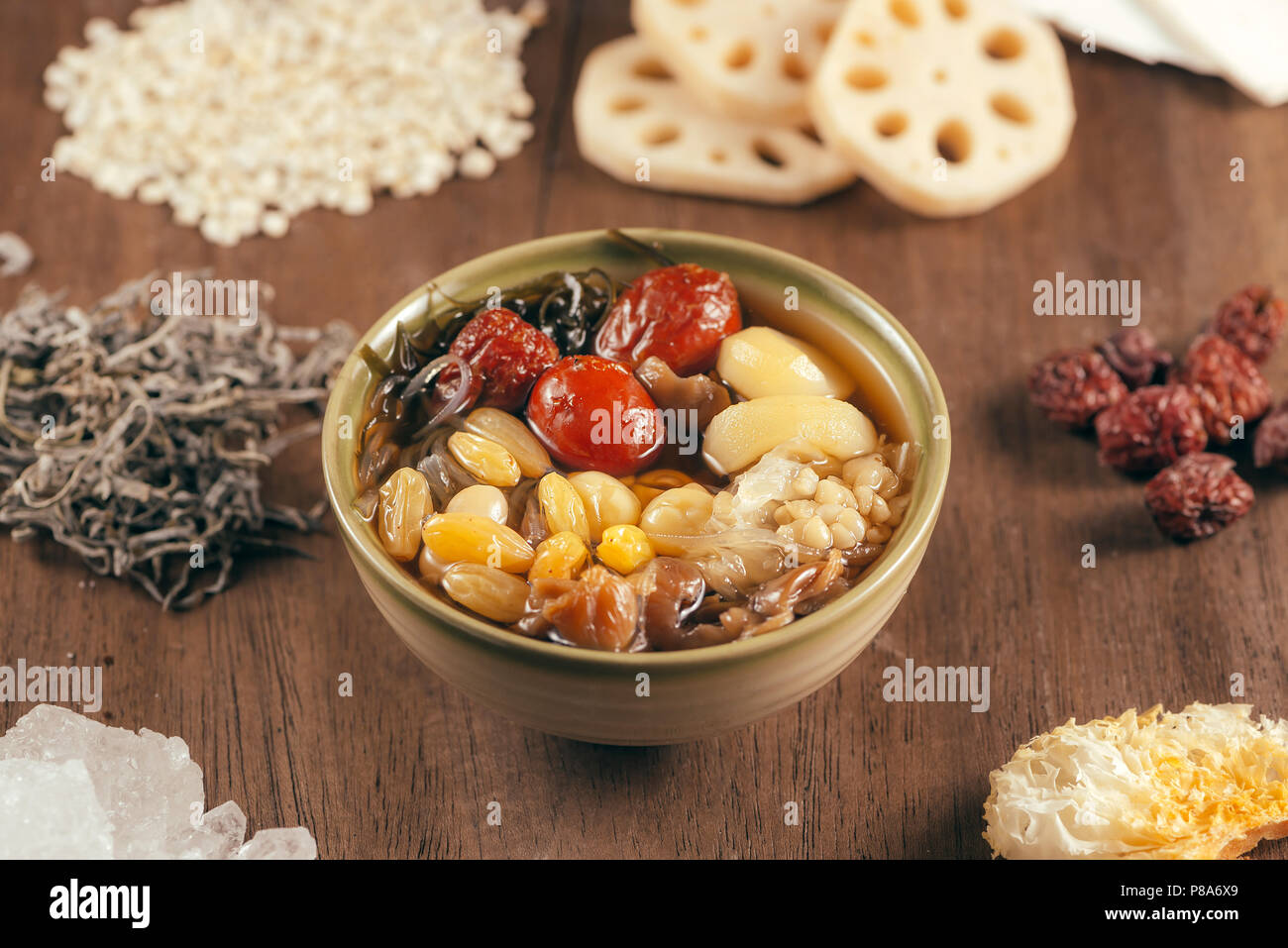 Assorted Vietnamese Dessert : Lotus foots , White jelly fungus, seaweed ...