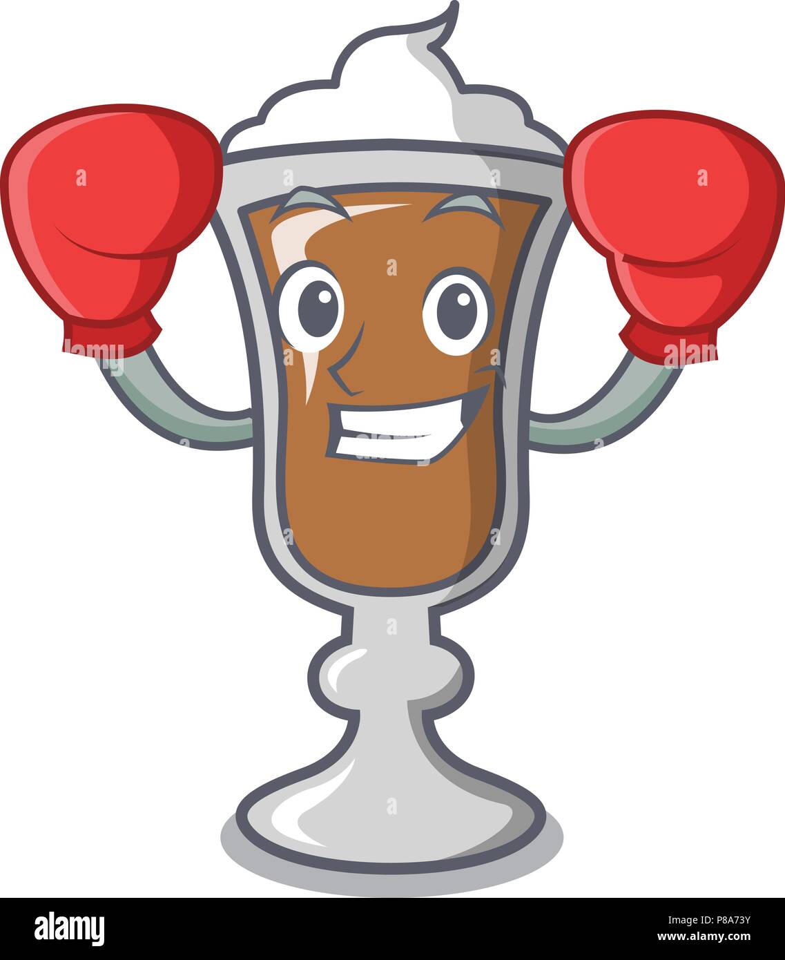 Boxing irish coffee character cartoon Stock Vector Image & Art - Alamy