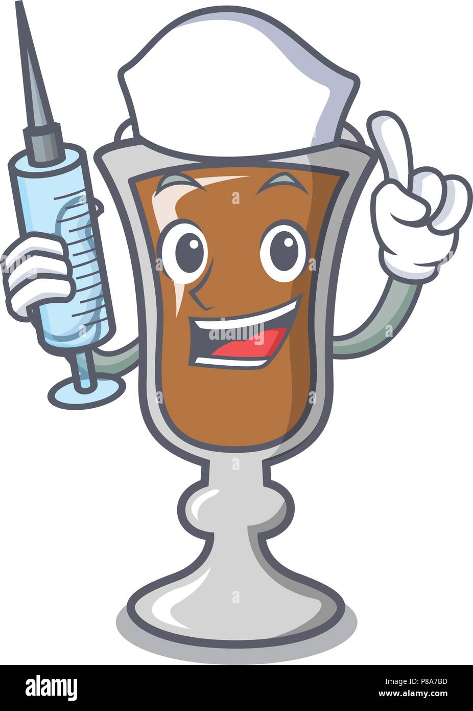 Nurse irish coffee character cartoon Stock Vector Image & Art - Alamy