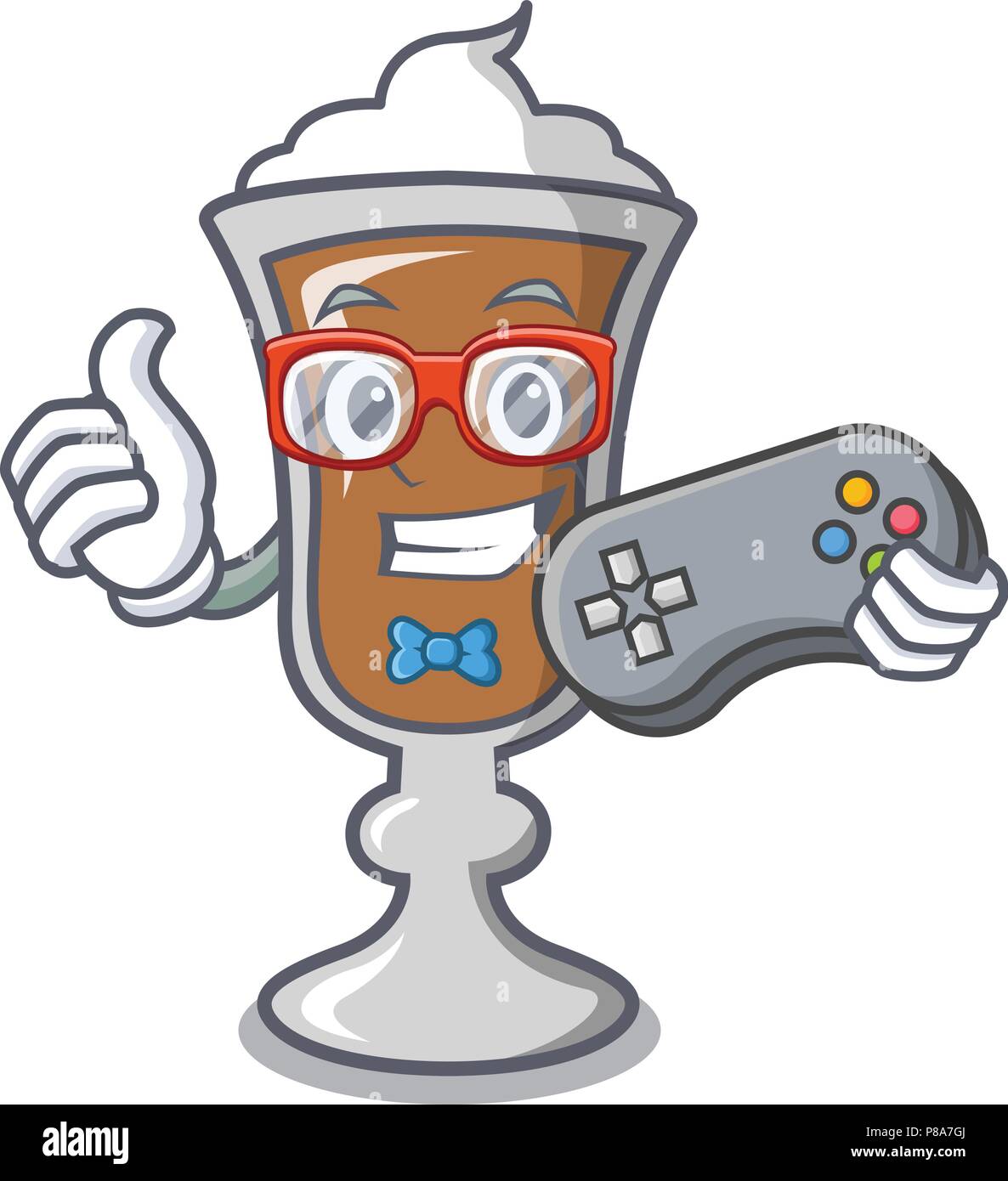 Gamer irish coffee mascot cartoon Stock Vector Image & Art - Alamy
