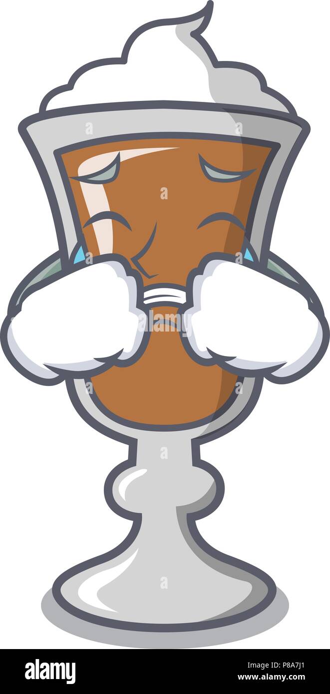 Crying irish coffee mascot cartoon Stock Vector Image & Art - Alamy