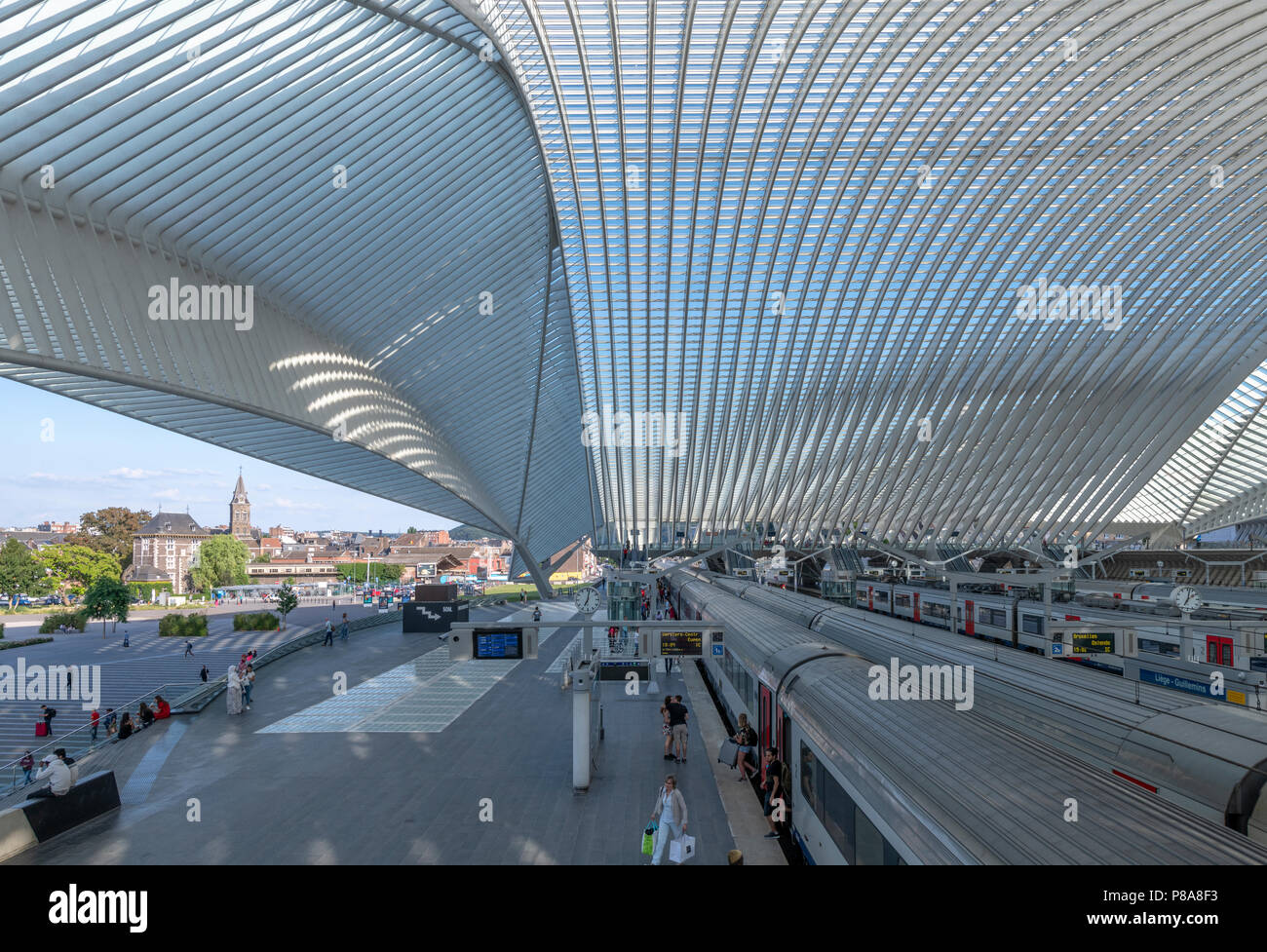Liege Guillemins Station in Belgium, Architect Santiago Calatrava Stock ...
