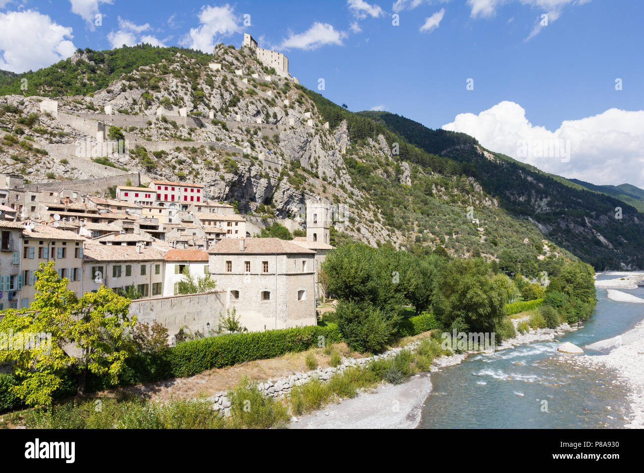 The medieval city of Entrevaux, France Stock Photo - Alamy