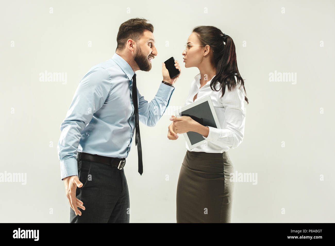 Office assistant pointing hi-res stock photography and images - Alamy